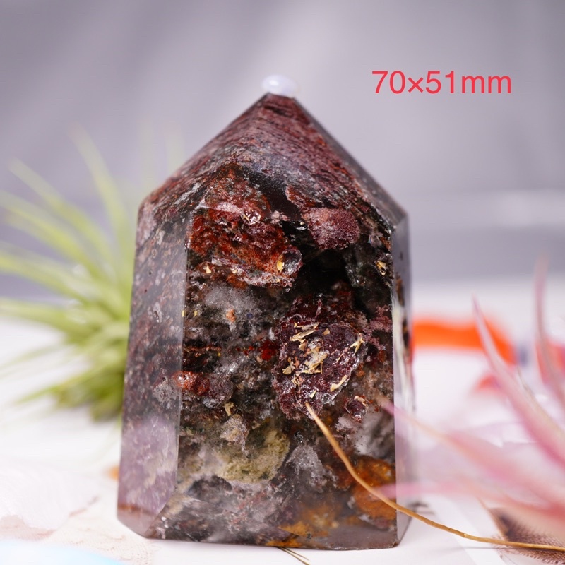 「SG SHOP」Natural Brazilian Fortune Green Phantom Quartz Tower/ Column ...