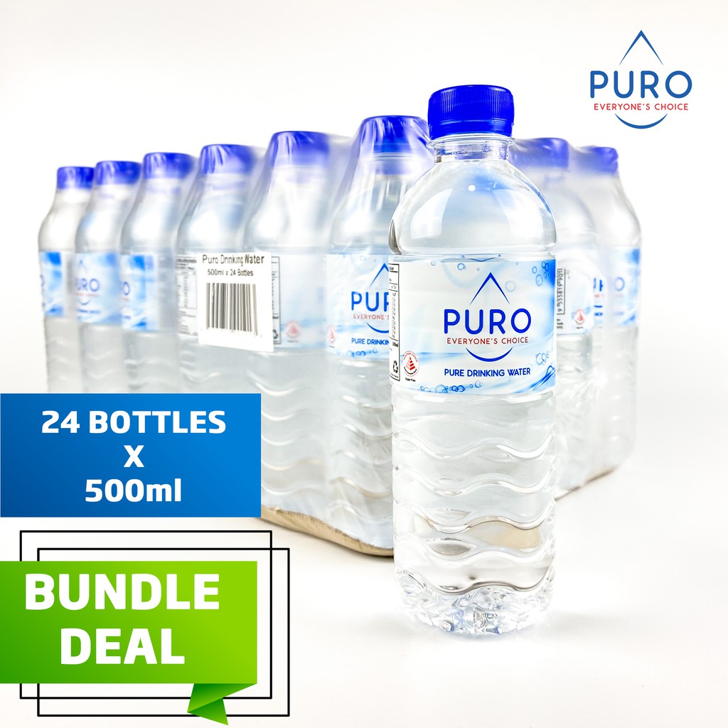 [BUNDLE DEAL] Puro Water Premium Drinking Water (24 x 500ml) (Carton ...