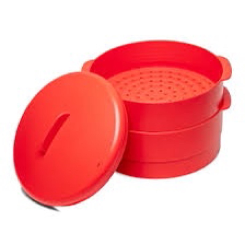 Tupperware Steam It (Red) | Shopee Singapore