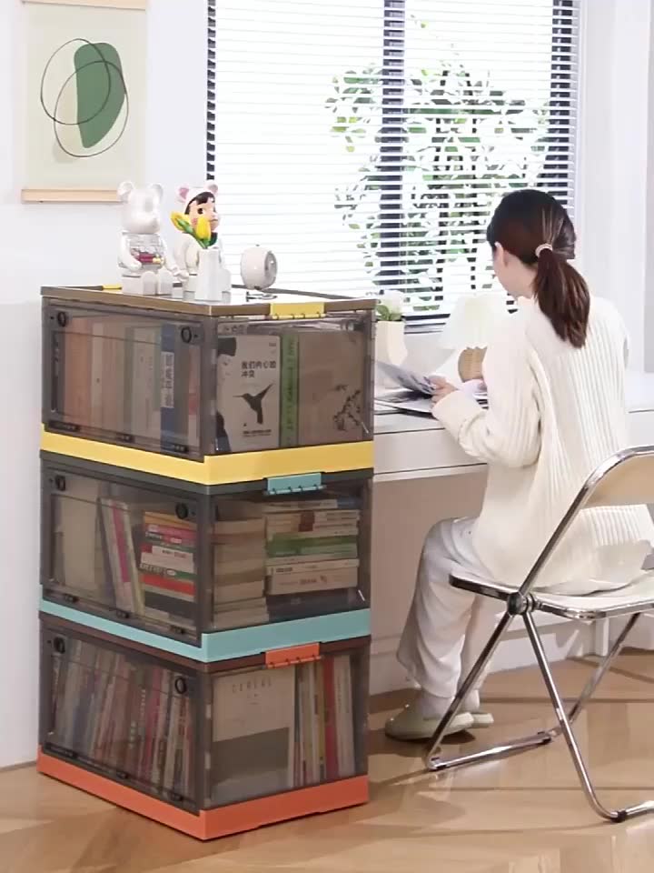 【TOP ONE】Collapsible transparent storage bins Stackable clothing ...