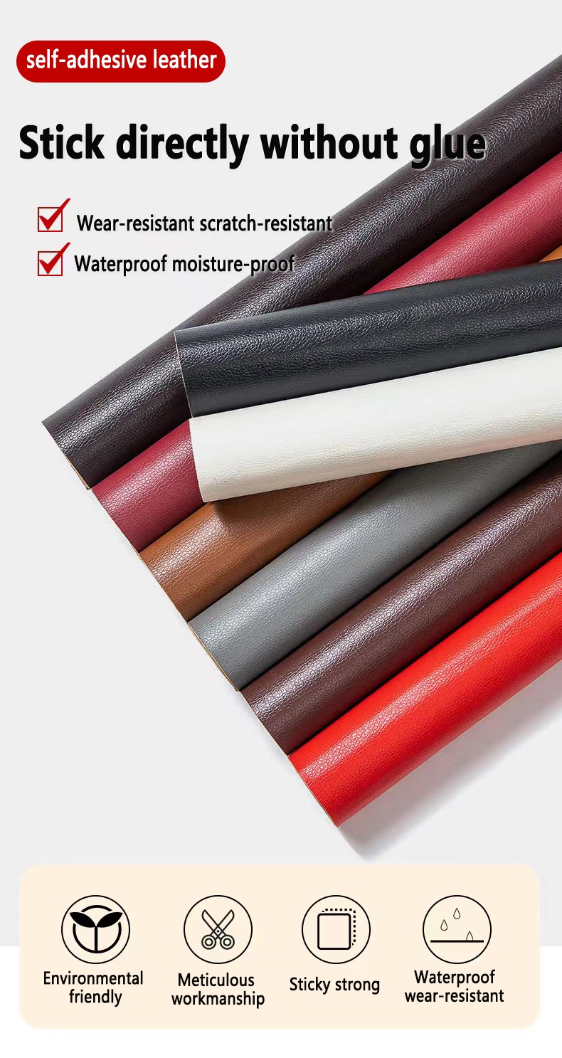 【500cm 1Roll 】Sofa Car Seat Leather Repair Self-adhesive Patch Sticker ...