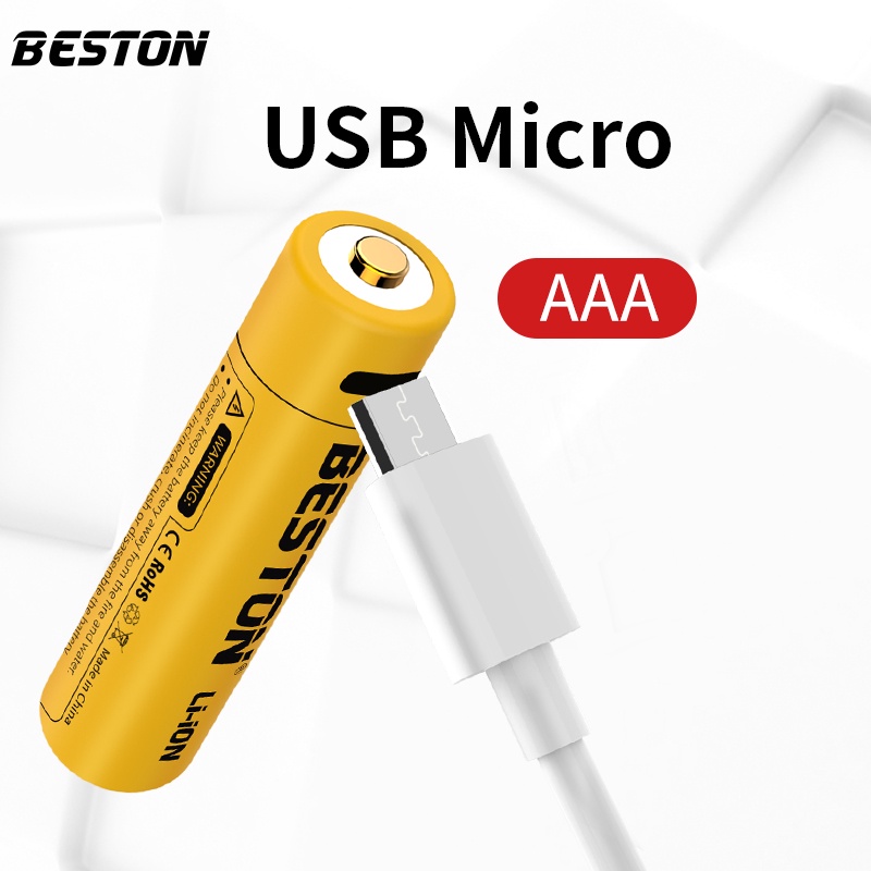 Beston Rechargeable AAA Battery | Rechargeable Lithium Li Ion Battery ...