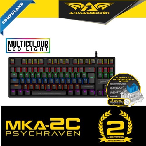 Armaggeddon Mka-2c Psycgraven Ultra-durable Mechanical Gaming Keyboard 