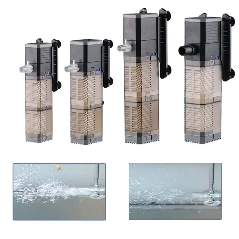 220V Submersible Aquarium Internal Filter Pump Super Multifunction Fish ...