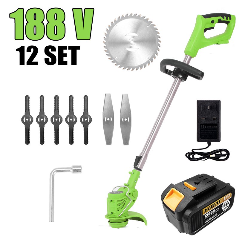 KEELAT [ SG Ready ] 188V/288V Cordless Grass Trimmer Lawn Mower ...