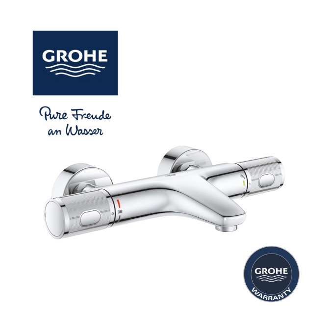 GROHE Grohtherm 1000 Performance Thermostatic Bath Mixer | Shopee Singapore