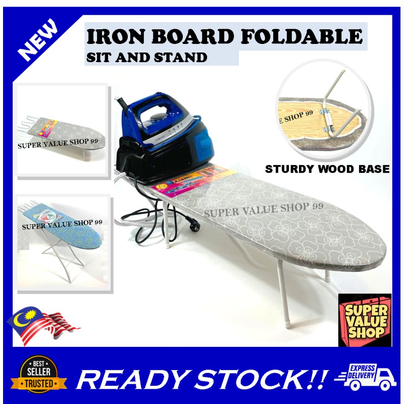 Iron Board Foldable Short/Long SIT/STAND Board Saterika Scrub Board ...