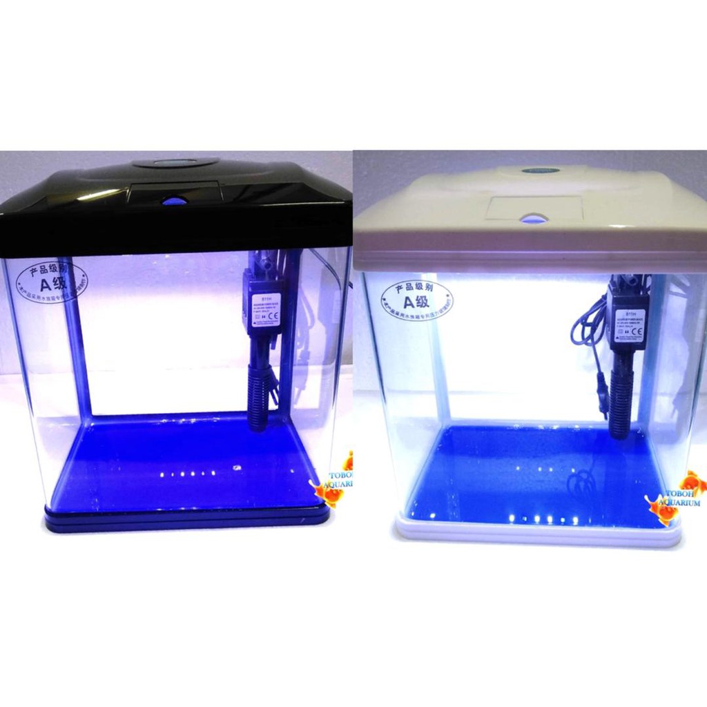 Sobo Curve Tank Set With LED Light and Top Filter for Fish | Shopee ...