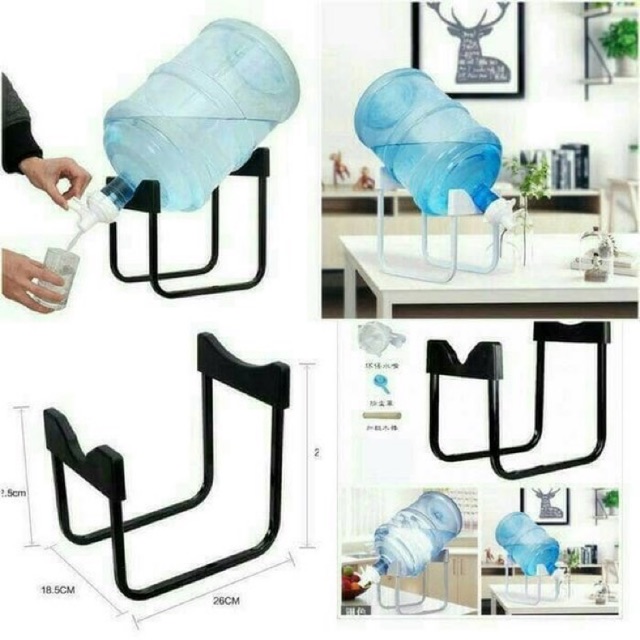Drinking Water Gallon Rack Aqua Free Gallon Holder Water Tap | Shopee ...