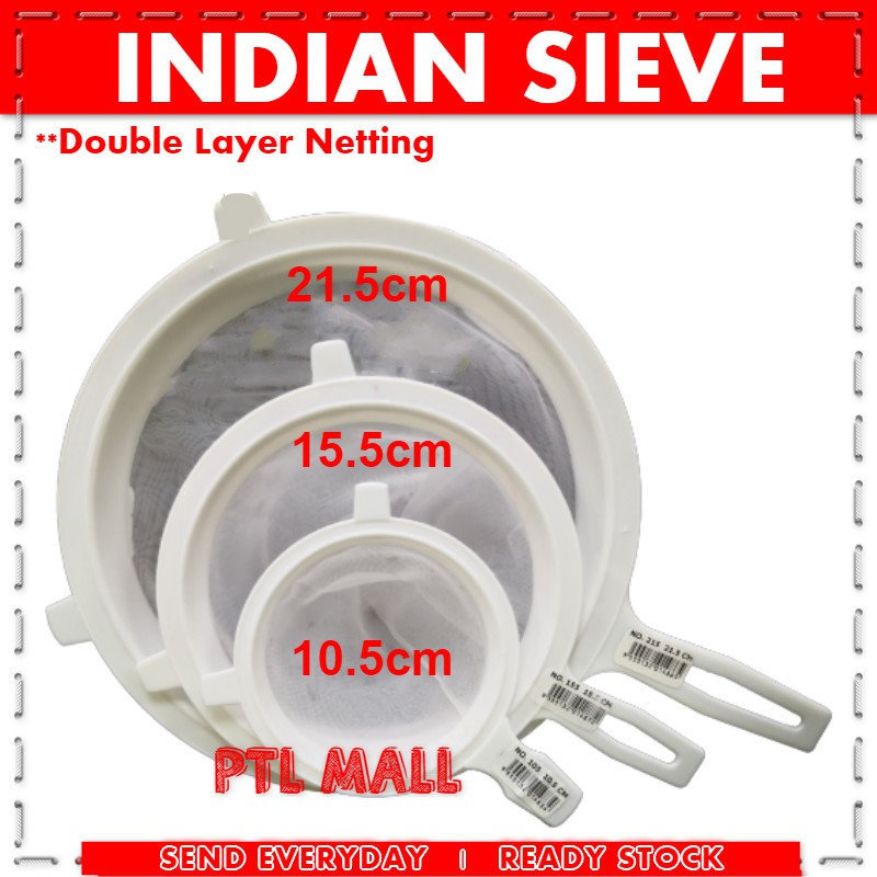 Nylon Super Fine Colander Mesh Sieve Strainer with Handle Indian Sieve ...