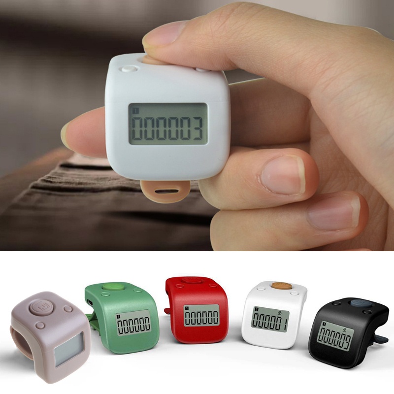 SC Digital Rechargeable 6 Digit Counter Buddha beads Prayer Clicker 6 ...