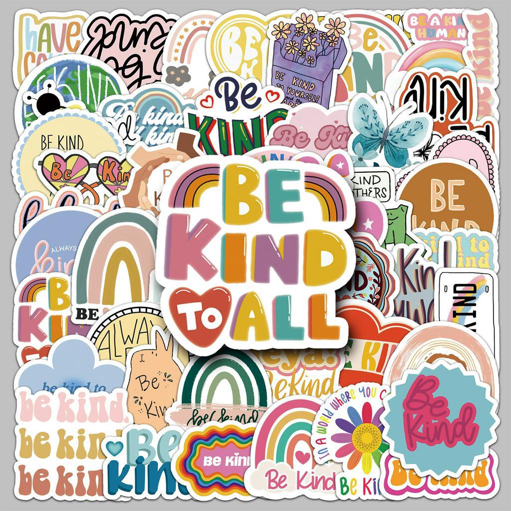 50Pcs Motivational and Friendly Mentality Series Graffiti Stickers for ...