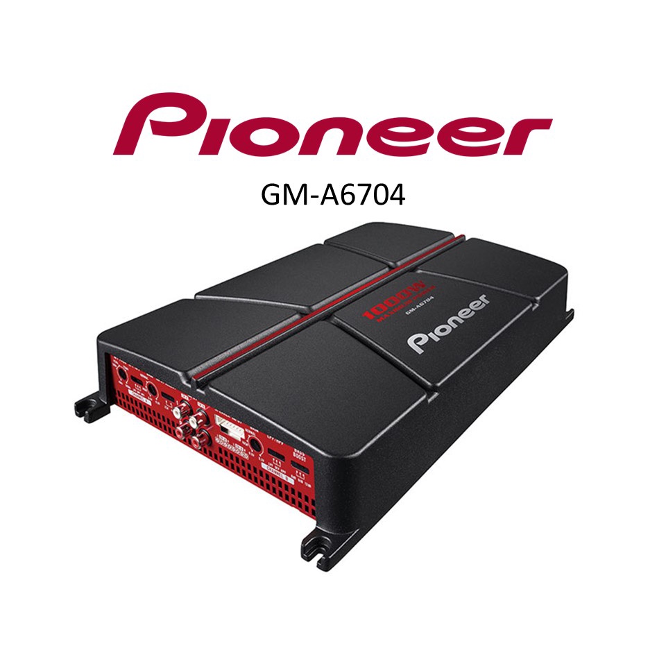 Pioneer GM-A6704 4-Channel Bridgeable Amplifier with Bass Boost | Shopee Singapore