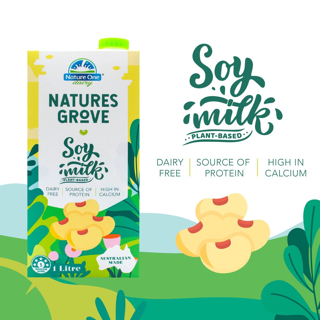 Nature One Dairy Natures Grove Soy Milk 1L | Shopee Singapore