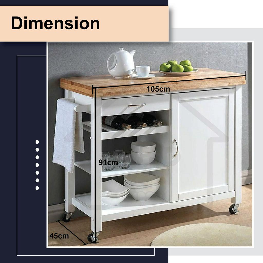 Kitchen Trolley Kitchen Cart White Kitchen Cart Modern Kitchen Trolley ...