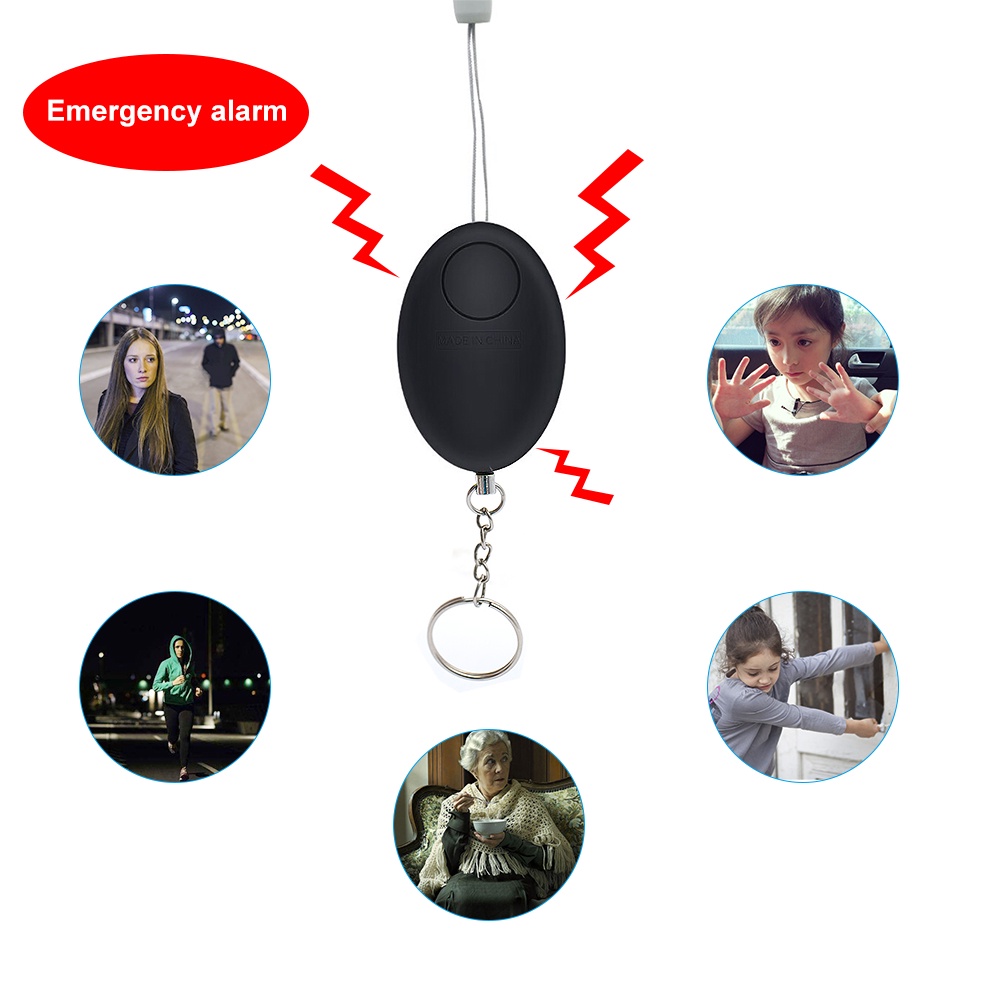 120dB Self Defense Alarm Anti-wolf Girl Women Security Protect Alert ...