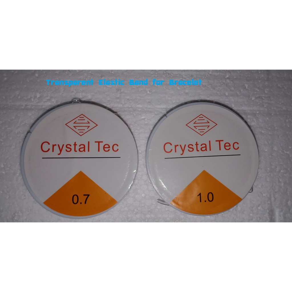 Clear Elastic String transparent band cord line stretchable bracelet ...