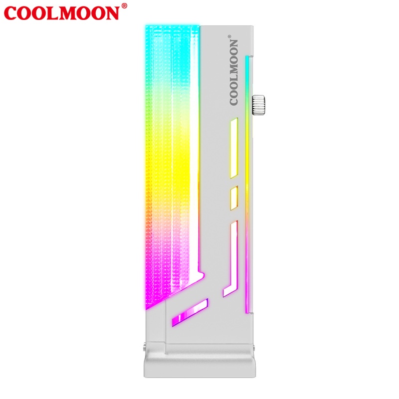 COOLMOON ARGB white Graphics Card Bracket Computer Graphics Video Card ...