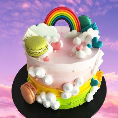 Halal-Certified Pink Cotton Paradise Celebratory Cake [Princess's ...