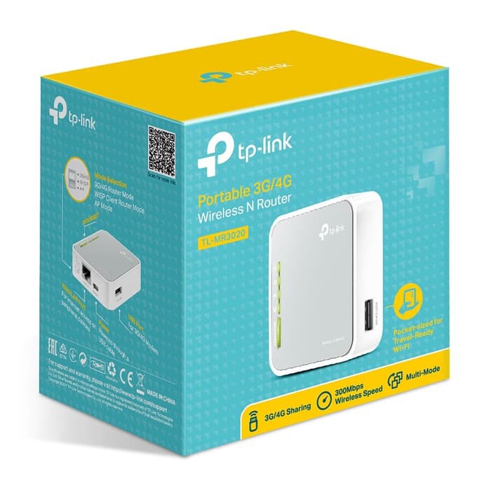Tp-link TL-MR3020: Portable 3G 4G Wireless N Router | Shopee Singapore