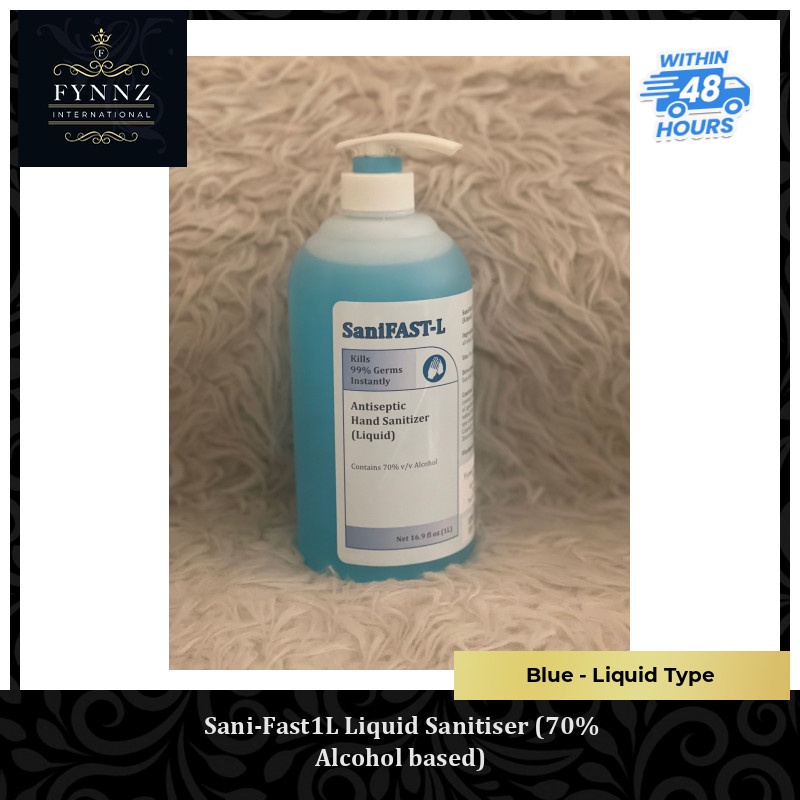 Sani-Fast1L Liquid Sanitiser (70% Alcohol based) | Shopee Singapore