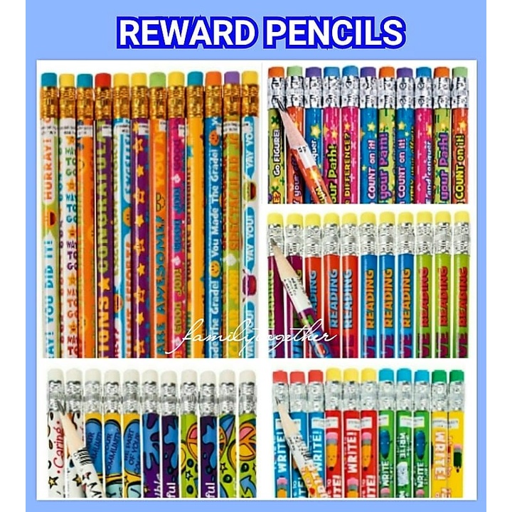 Reward Pencils/ Good Character/ Positive Behaviour/ Math/ Reading ...