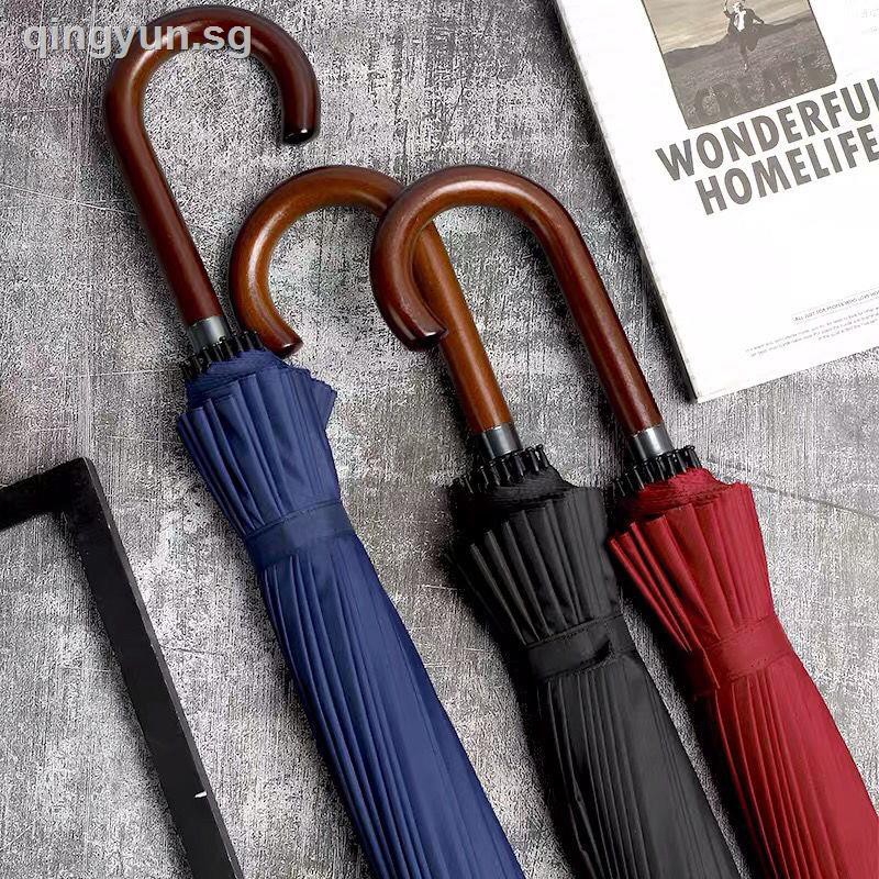 Men s 24-bone long handle umbrella large double Reinforced extra-large ...