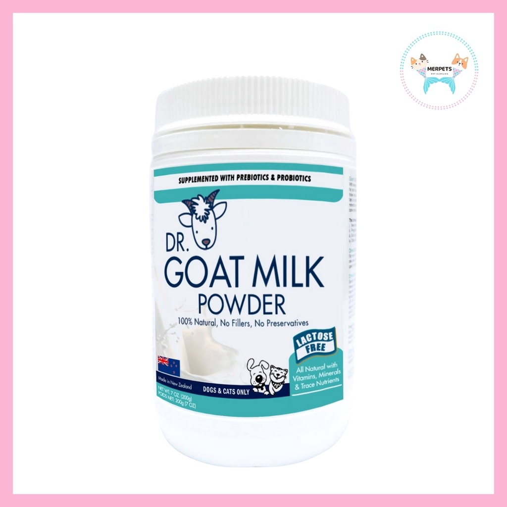 [EXP 01/06/2026] Dr Goat Milk Powder 200g for dogs and cats | Shopee ...