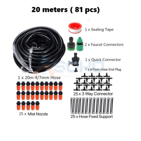 DIY Micro Drip Irrigation System Garden Watering System / Siram Air ...