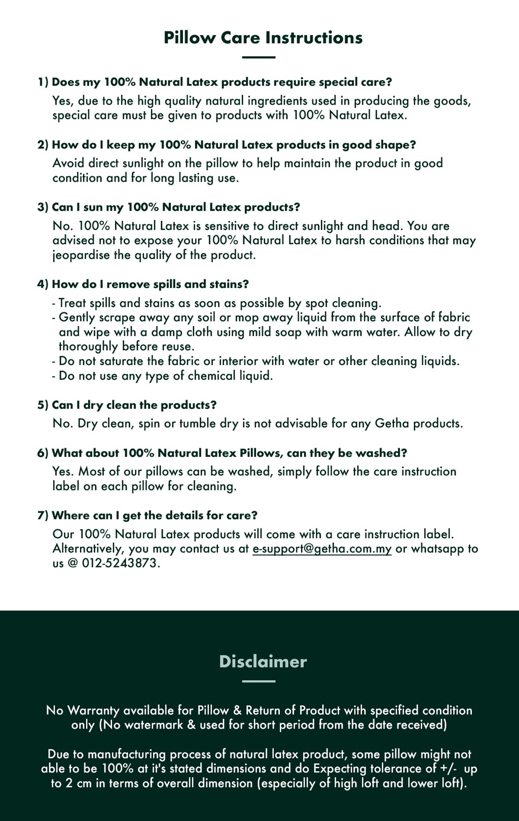 Getha Baby Dimple Shoulder Latex Pillow ( 6 months - 2 years old ...