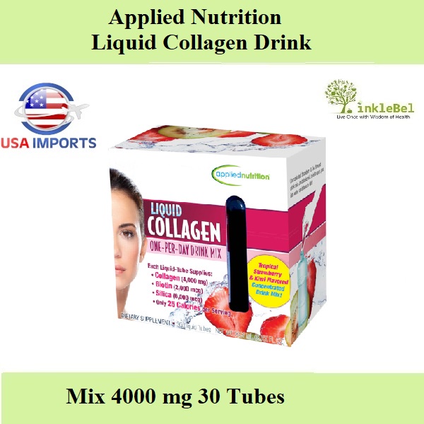 Applied Nutrition Liquid Collagen Drink Mix 4000 mg., 30 Tubes exp8/26 ...