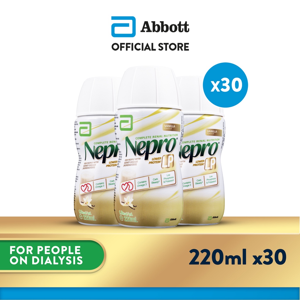[Bundle of 30] Nepro LP: 1.8kcal/ml Lower Protein Nutrition For People ...