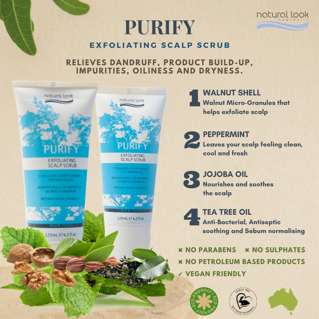 Natural Look Purify Exfoliating Scalp Scrub 125ml | Shopee Singapore