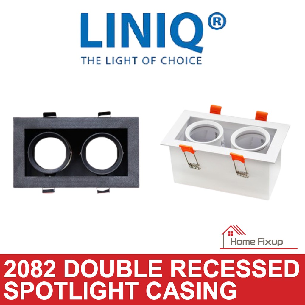 LINIQ 2082 Double Recessed Spotlight Casing | Shopee Singapore