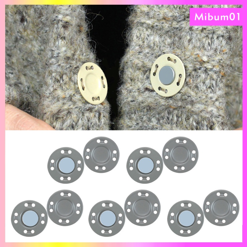 [MIBUM] 10Pairs 20mm Button Clasps Snaps Knitting Sewing Pants Jean ...