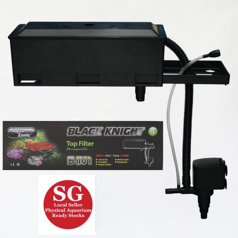Aquazonic Black Knight Top Filter-4 1800L/H 44.5-70cm aquarium tank ...