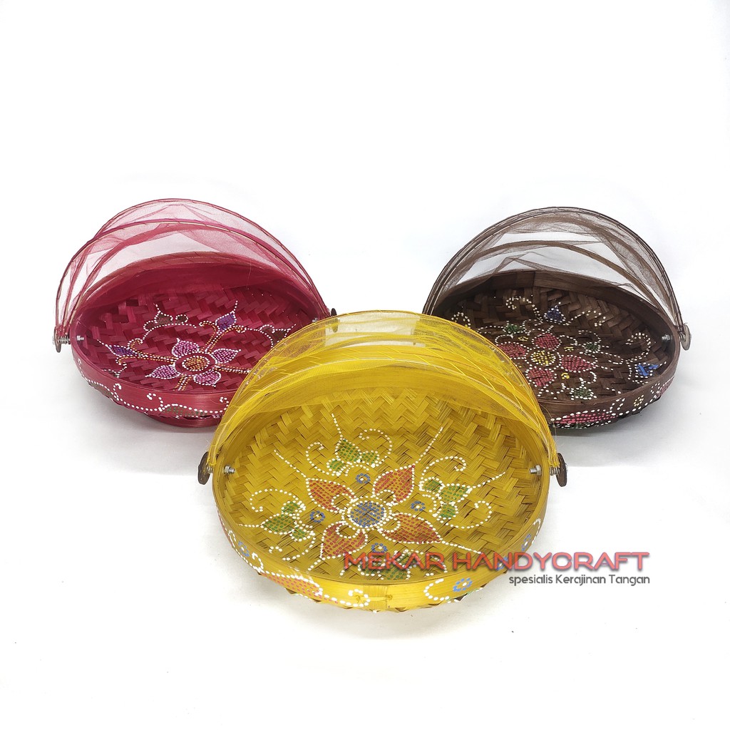 SINGLE COLOR BAMBOO FOLDING SERVING HOOD | Shopee Singapore