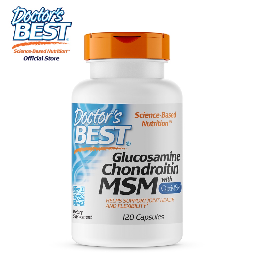 Doctor's Best Glucosamine Chondroitin MSM, 120 caps. | Shopee Singapore