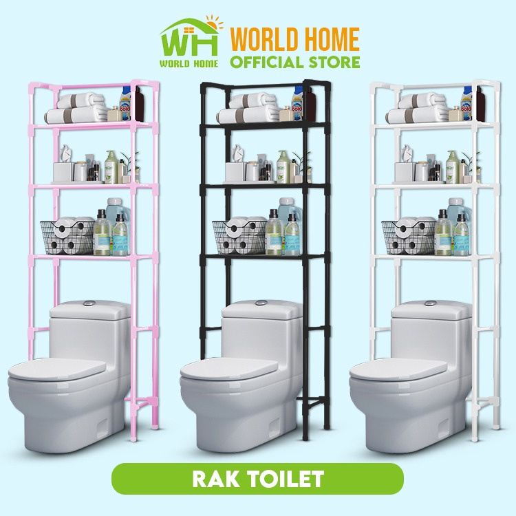 Bathroom Rack WC Toilet Portable Organizer Tissue Holder Soap Bidet ...