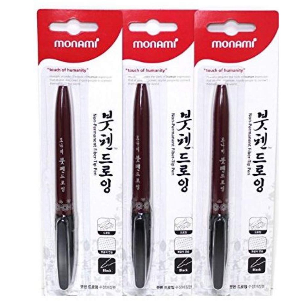 Monami Calligraphy Brush Pen, Training Drawing Tip, Kanji Tip Pen ...