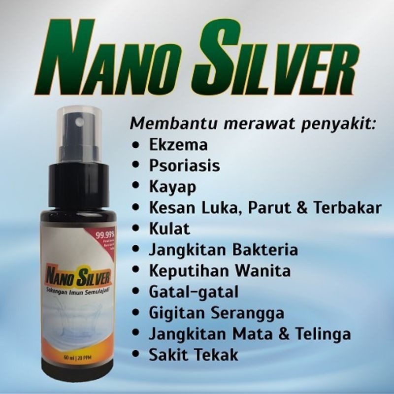 Nano Silver/Colloidal silver by Alpha nano (60ml) | Shopee Singapore