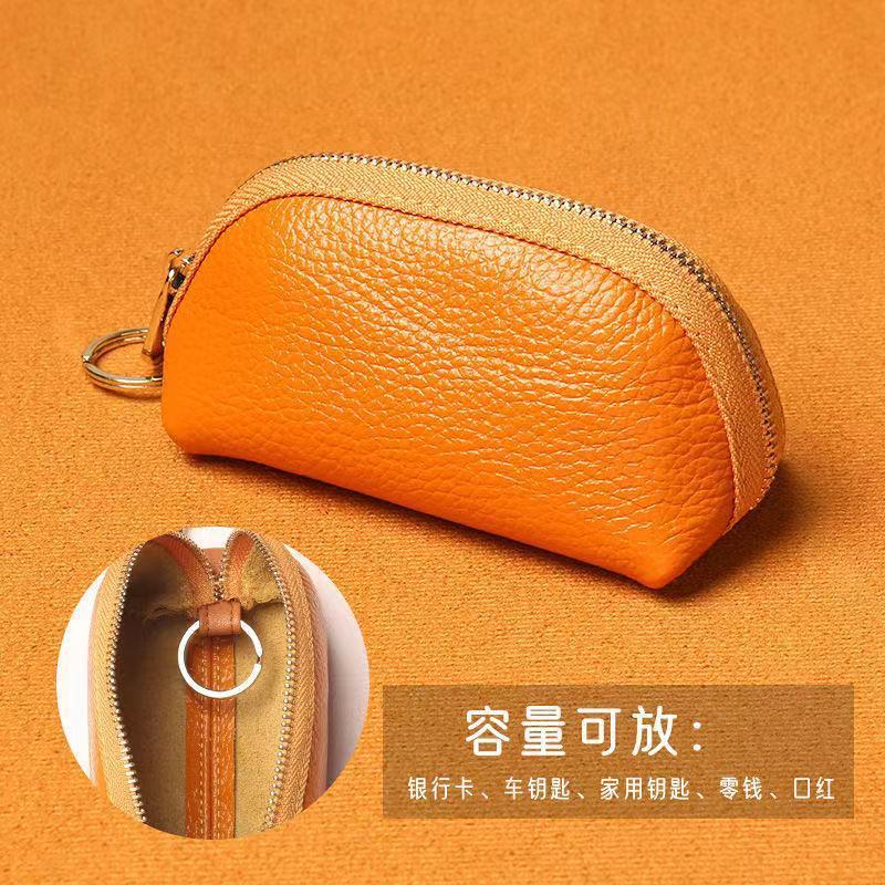 Genuine Cow Leather Car Key Bag Small Female Male Storage Bag Universal ...