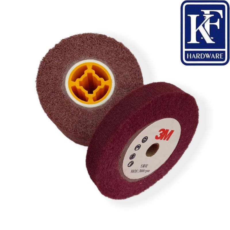 3M HAIRLINE SANDING WHEEL 4"× 4 3/4" ,6×1" INCH | Shopee Singapore
