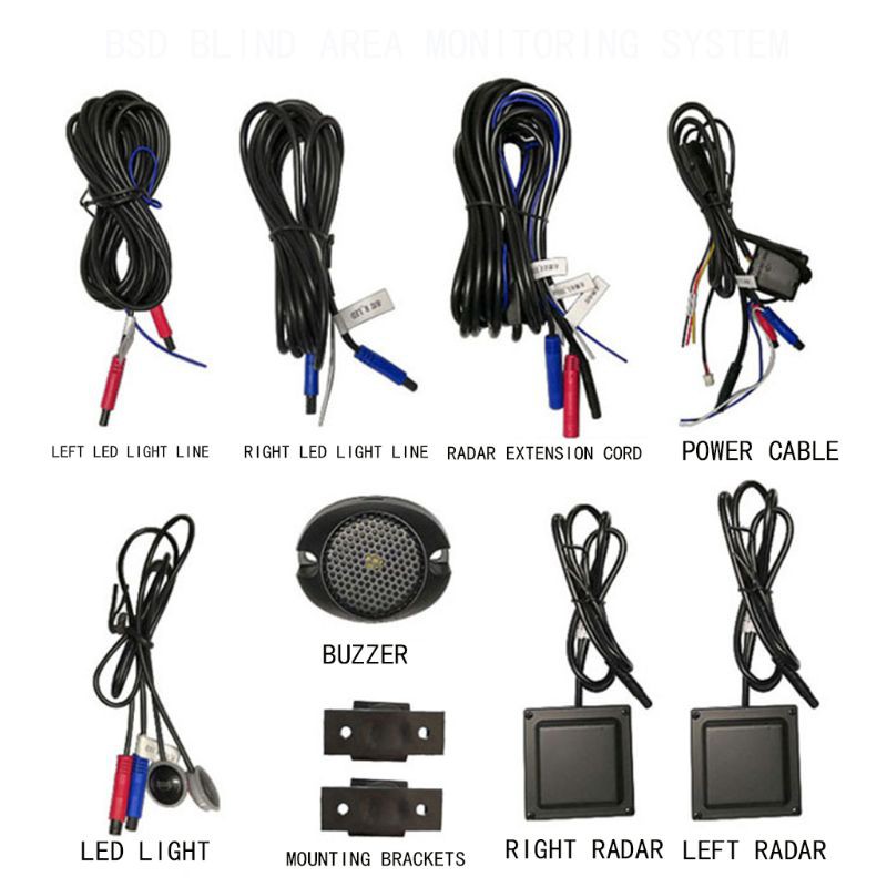 Car Blind Spot Monitoring BSD BSA BSM Radar Detection System Microwave ...