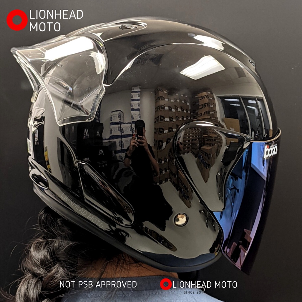 ARC RITZ BLACK MOTORCYCLE HELMET SPOILER | Shopee Singapore