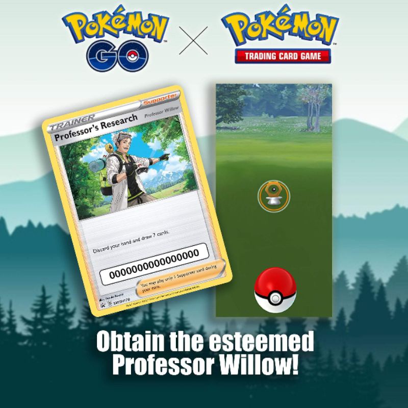 Pokémon TCG Pokémon Go Professor's Research Professor Willow code card ...