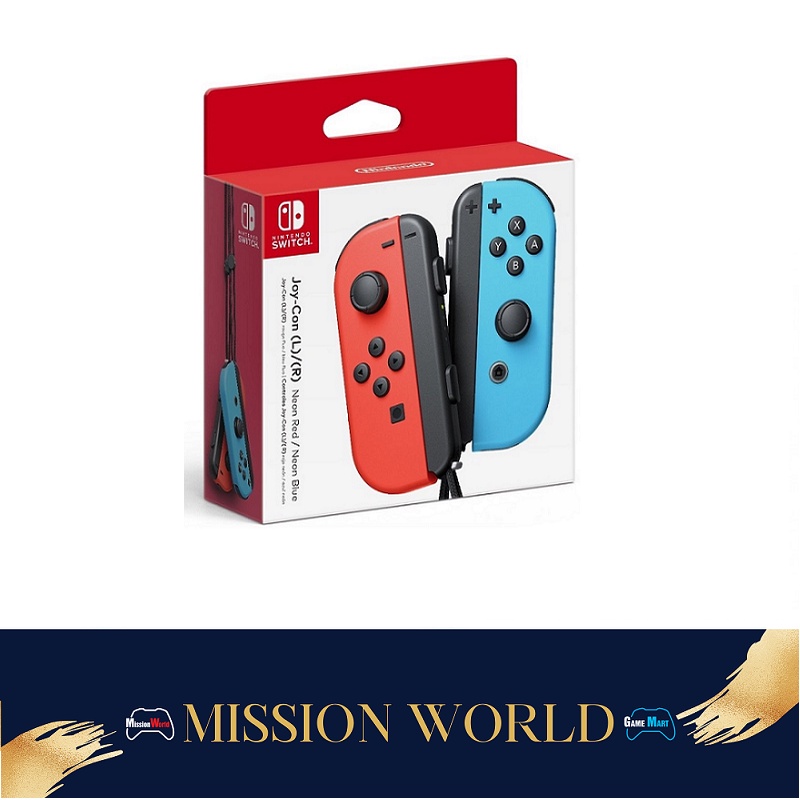 Nintendo Switch Joy-Con Controllers (Neon Red/ Neon Blue) | Shopee ...