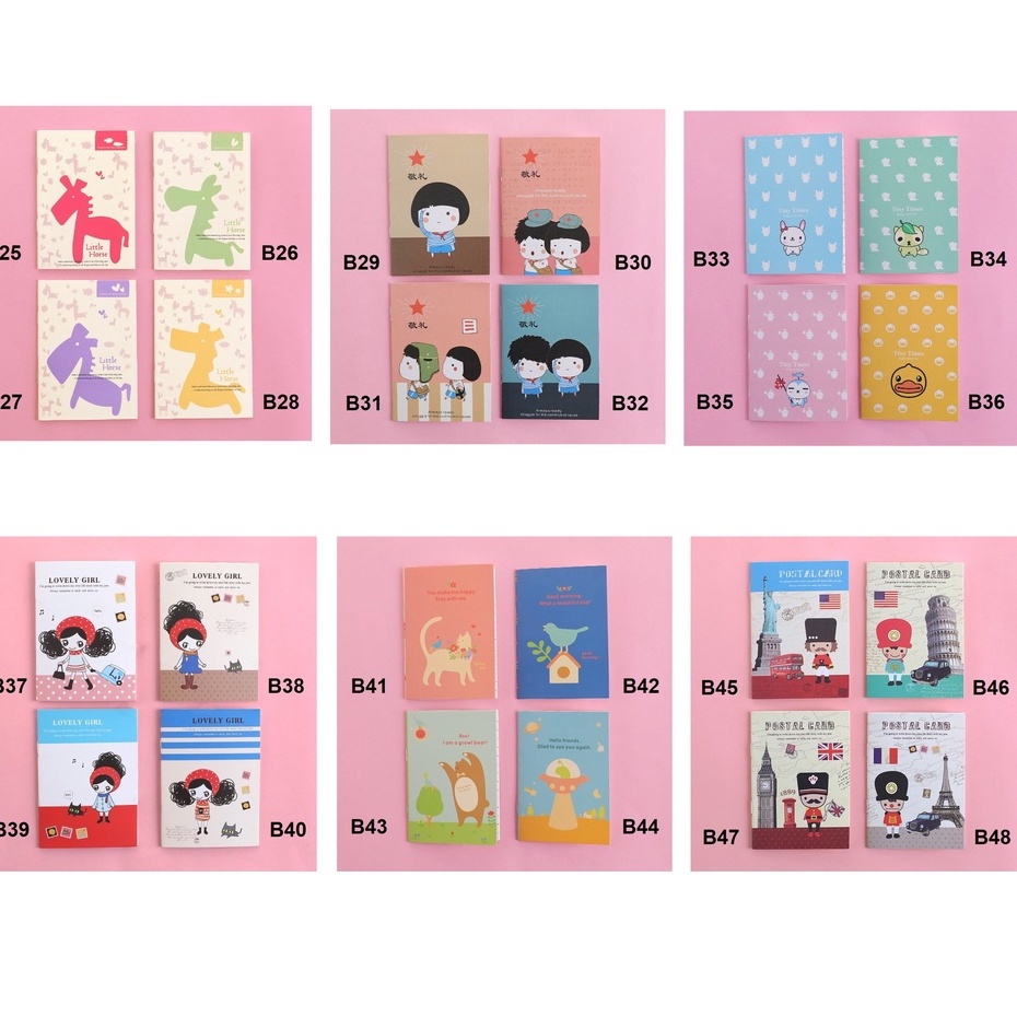 Mini Writing Booklet Memo Notepad Students 4057B Writing Pad Notepad ...