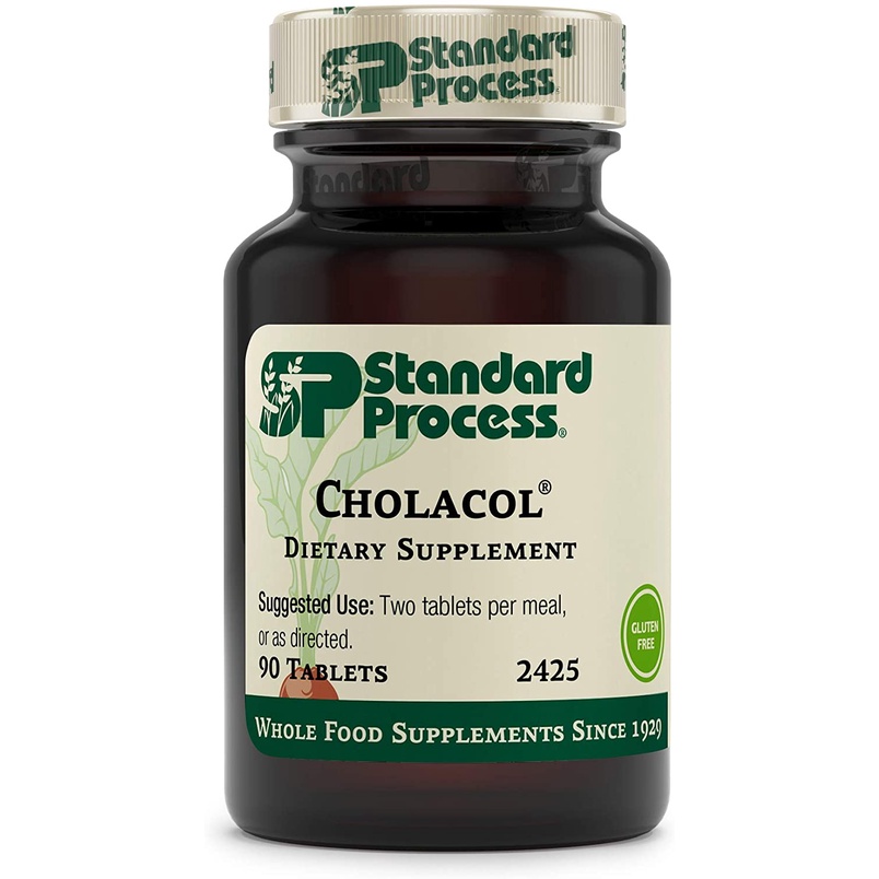 Standard Process Cholacol 90 Tablets Fat Digestion Enzymes and ...