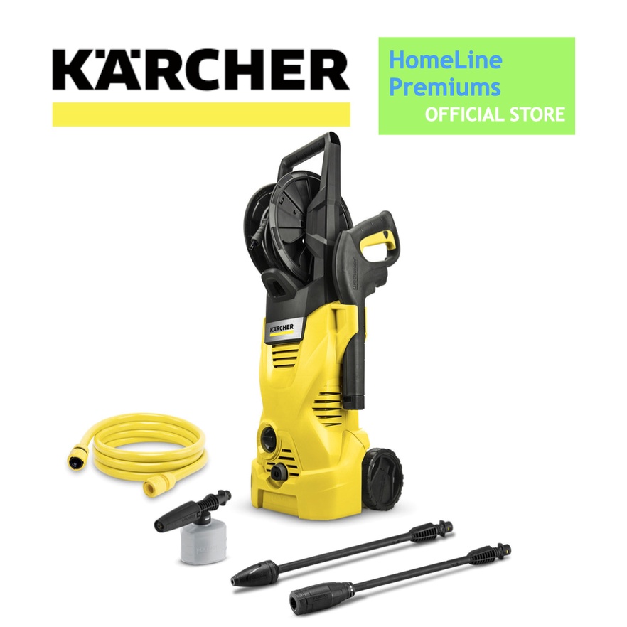 KARCHER 1599-2410 PRESSURE WASHER K2 HR + 6M INLT HOSE KIT + FOAM JET ...